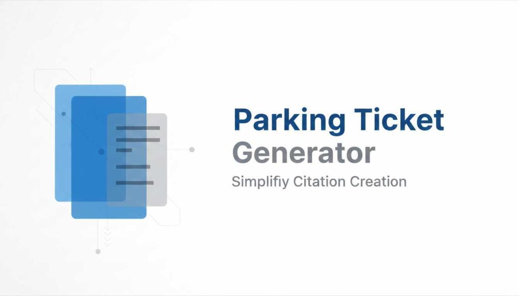 Parking Ticket Generator | Create Printable Parking Notices and ...
